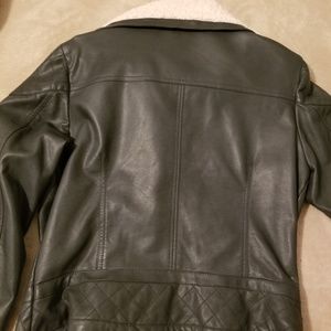 Pink Envelope | Jackets & Coats | Pink Envelope Aviator Leather Jacket ...